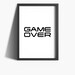 Gamer Prints Game Over Gaming Prints Gamer Wall Art - Etsy UK