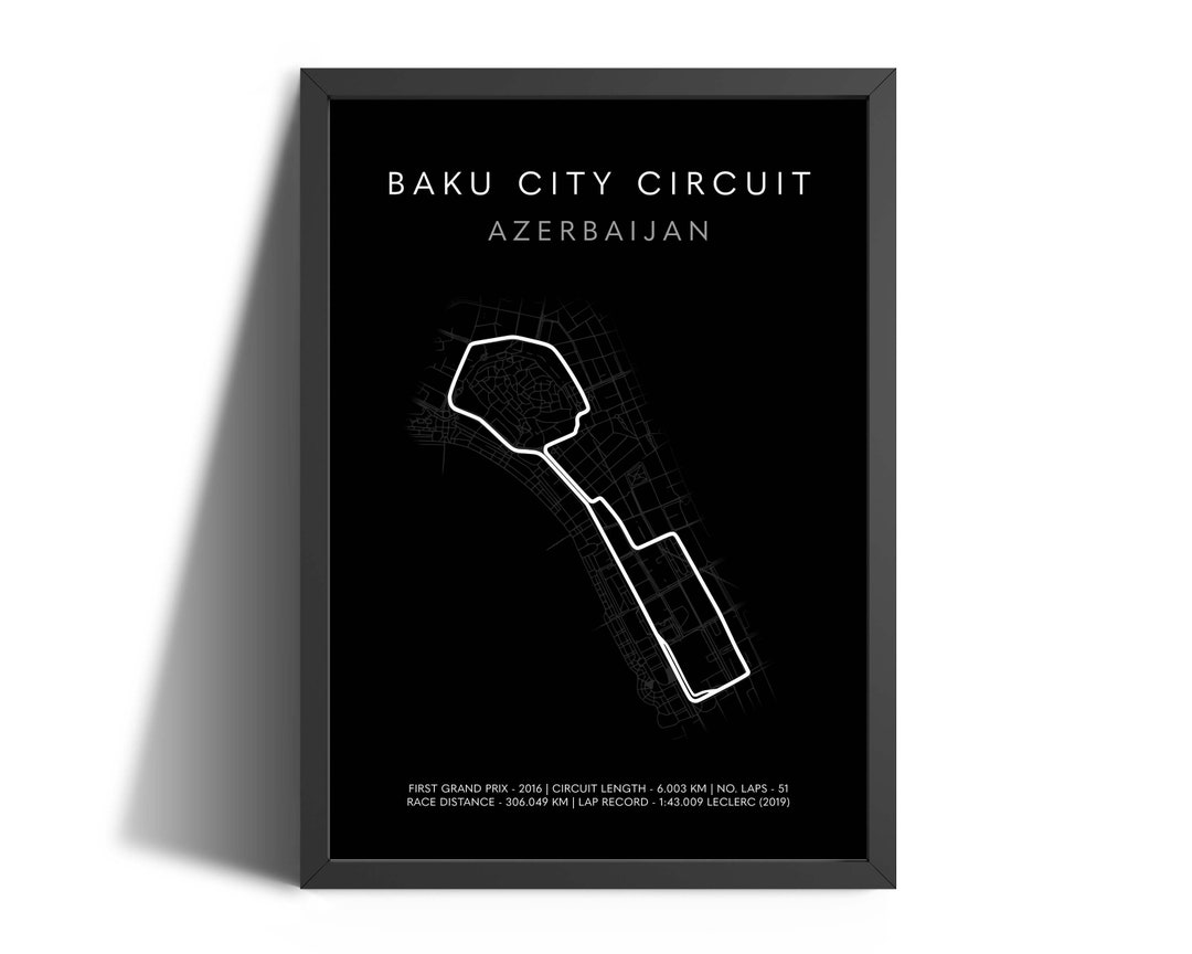Baku Grand Prix Print F1 Poster Formula 1 Prints Grand - Etsy