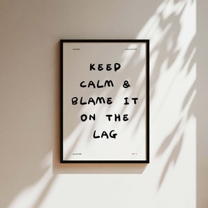 Kids Bedroom Gaming Prints Blame the Lag | Gamer Wall Art | Boys ...