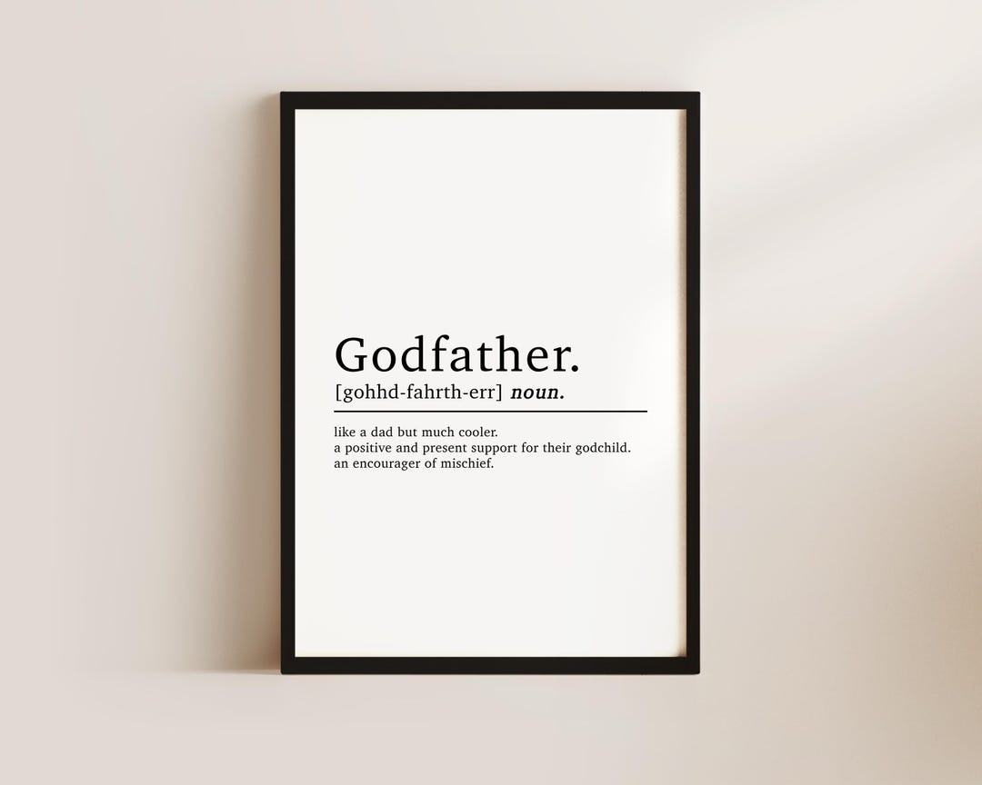 Godfather Gift, Godfather Definition, Gift for Godfather, Godfather ...