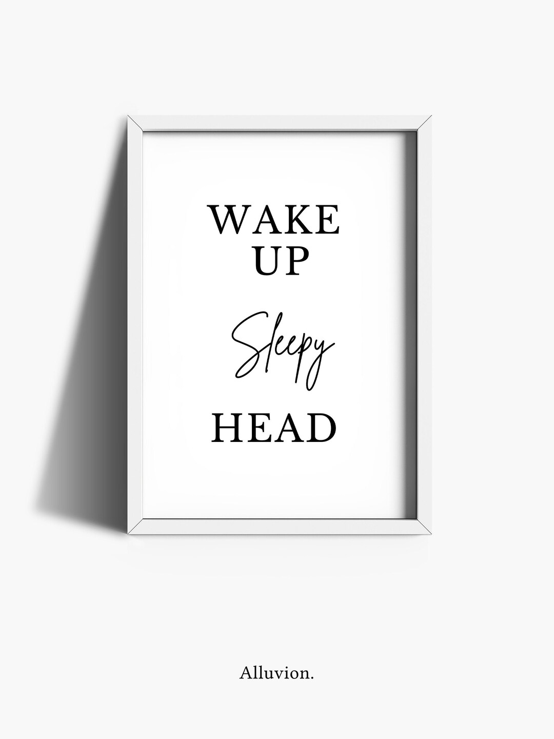 Bedroom Decor Wake up Sleepy Head Bedroom Prints Home - Etsy