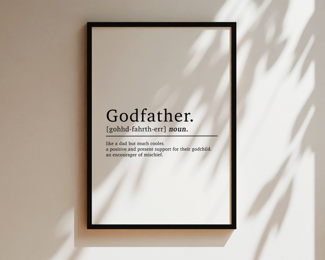 Godfather Gift, Godfather Definition, Gift for Godfather, Godfather ...
