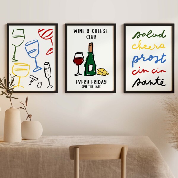 Kitchen Prints Set - Etsy