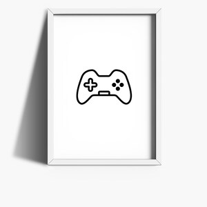 Gaming Controller Print | Gamer Gifts | Gaming Art | Gaming Print ...