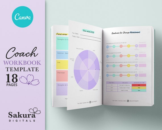 Life Coaching Worksheet. Coach Tools Ebook Editable in Canva. | Etsy