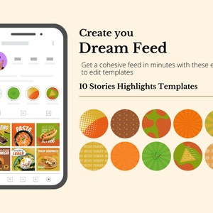 Instagram Templates: Tasty Food for Canva, Chef Template, Food Bloggers ...