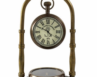 Compass Clock Decor - Etsy