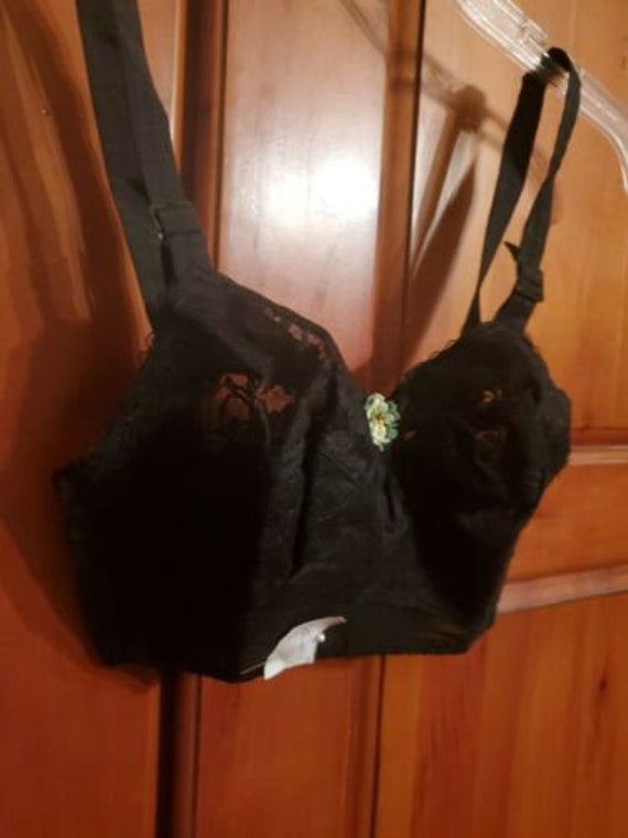 1960's FIGURETTE Black Lace 28F Bullet Pin up Bra - Etsy