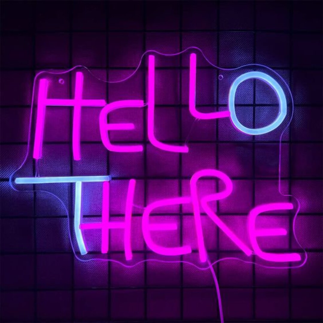 Hell Here Neon Sign Hello There Neon Sign - Etsy