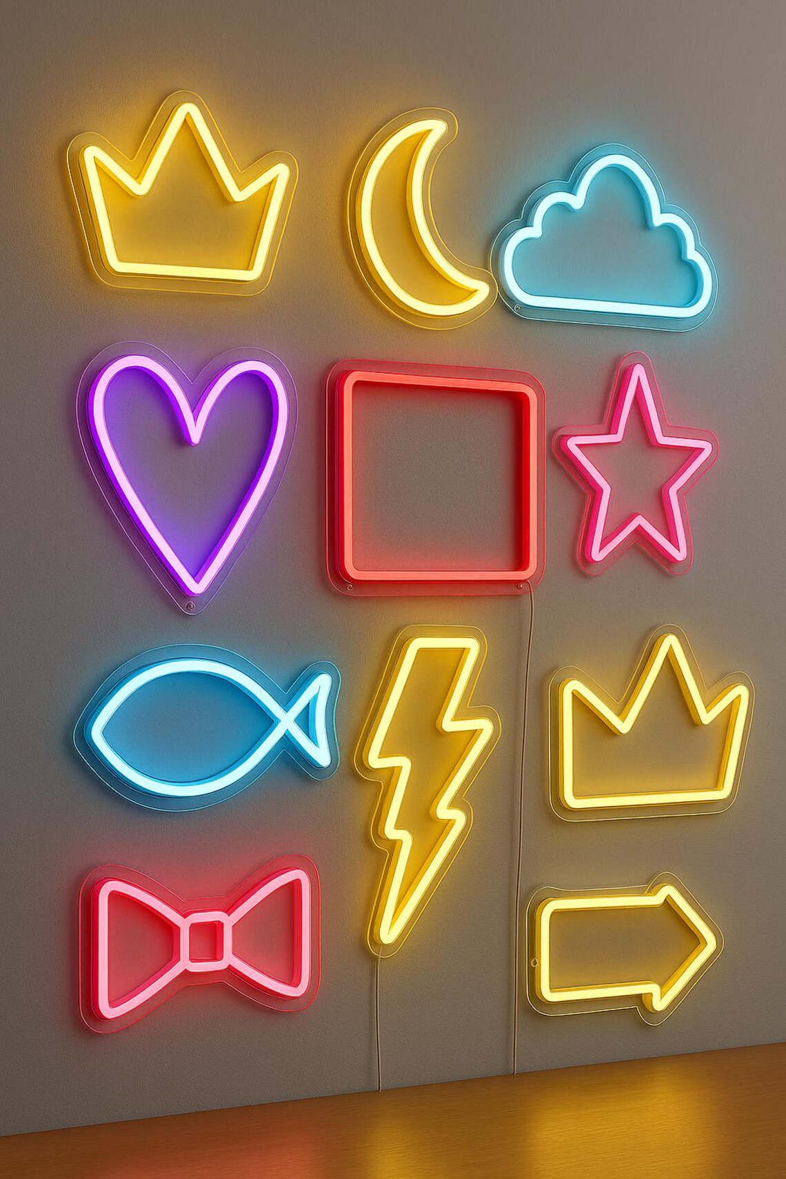 Mini Cute Custom Neon Sign, Bright Playful Personalized LED Light ...