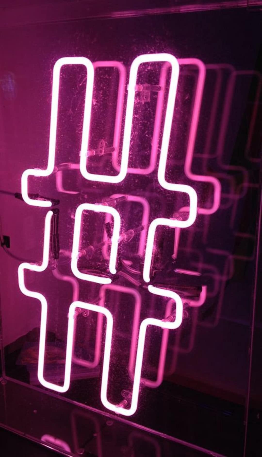 Pink Hashtag Neon Sign, Custom Neon Sign, Neon Sign Bedroom - Etsy