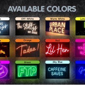 Bespoke Unique Custom Neon Sign, Creative Made-to-order Personalized ...