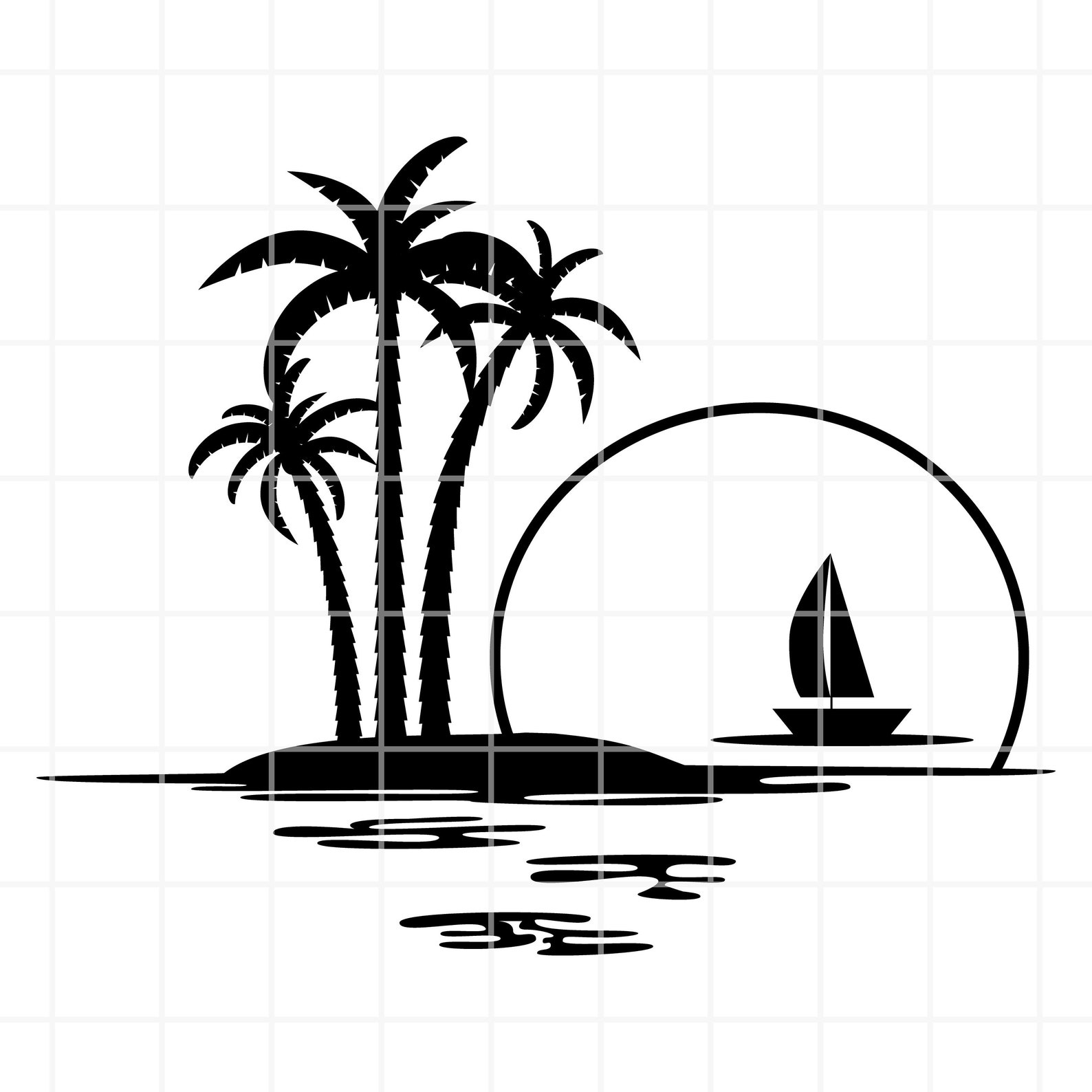 Sunset Svg. Sunset Cut File. Sunset Clipart. Sunset Cricut. Sunset ...