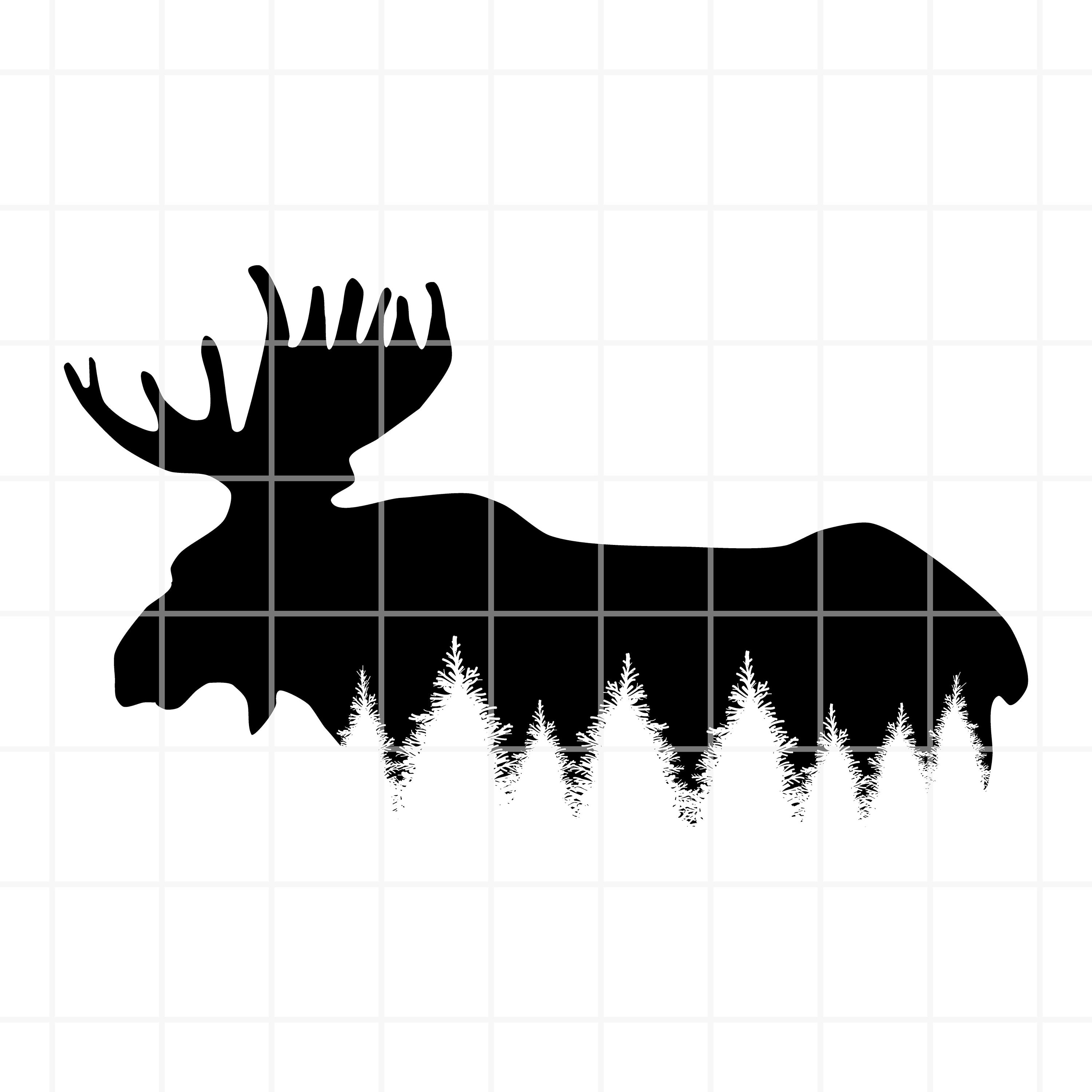Moose SVG. Moose Png. Moose Silhouette SVG. Moose Clipart. - Etsy