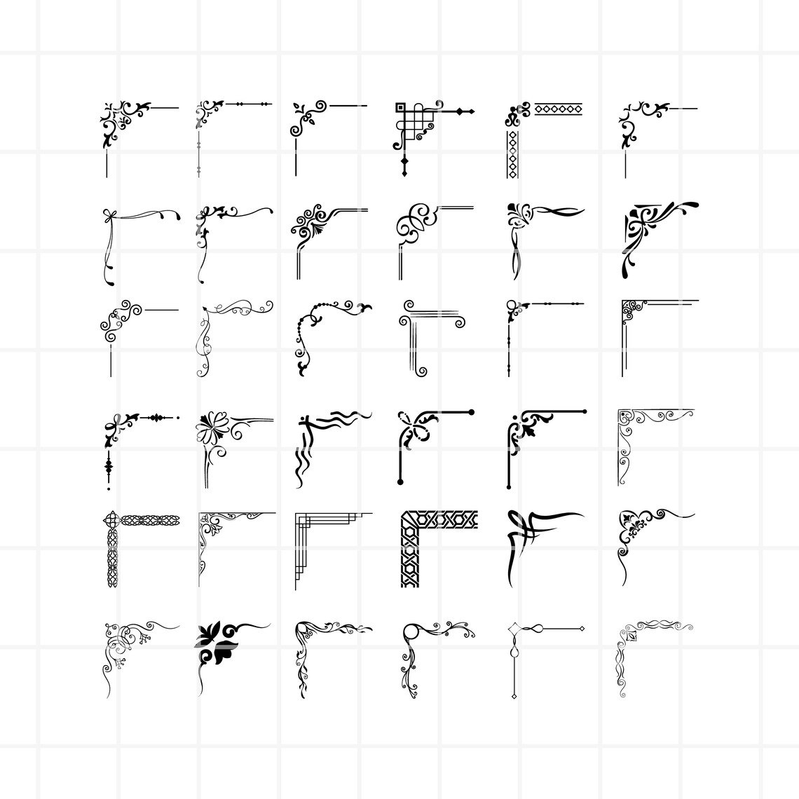 Corner Svg. Corner Svg Bundle. Corner PNG. Corner Clipart. Corner Cut ...