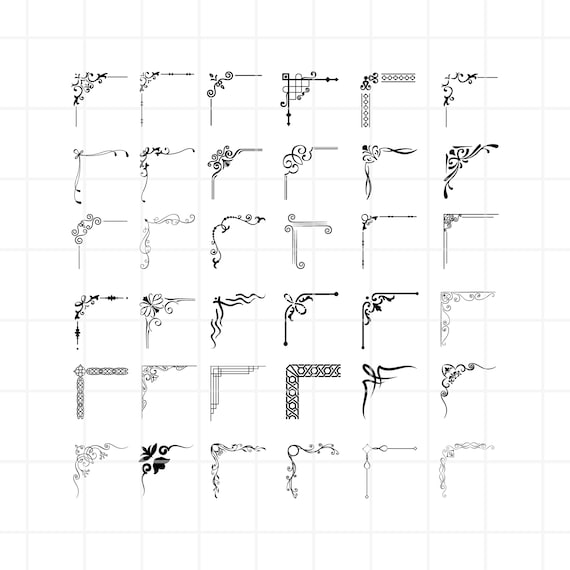 Corner Svg. Corner Svg Bundle. Corner PNG. Corner Clipart. - Etsy UK