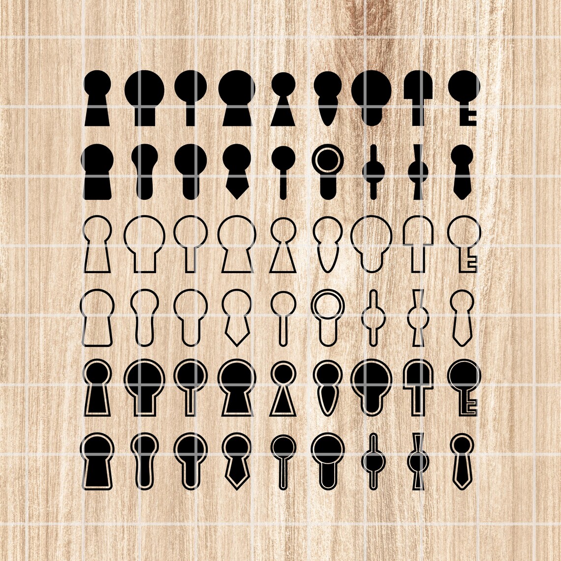 Keyhole SVG. Keyhole Png. Keyhole Cut File. Keyhole Clipart. Keyhole ...