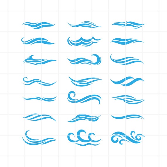 Wave SVG. Wave Clipart. Wave SVG Bundle. Files for Cricut. - Etsy Canada