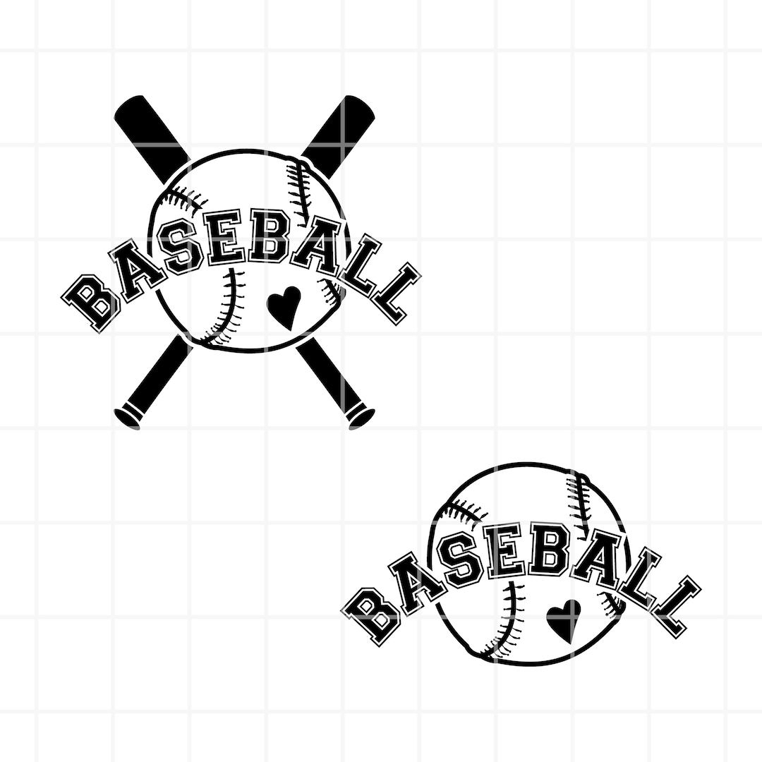 Baseball SVG Cut File, Monogram Logo (digital Download) - Etsy