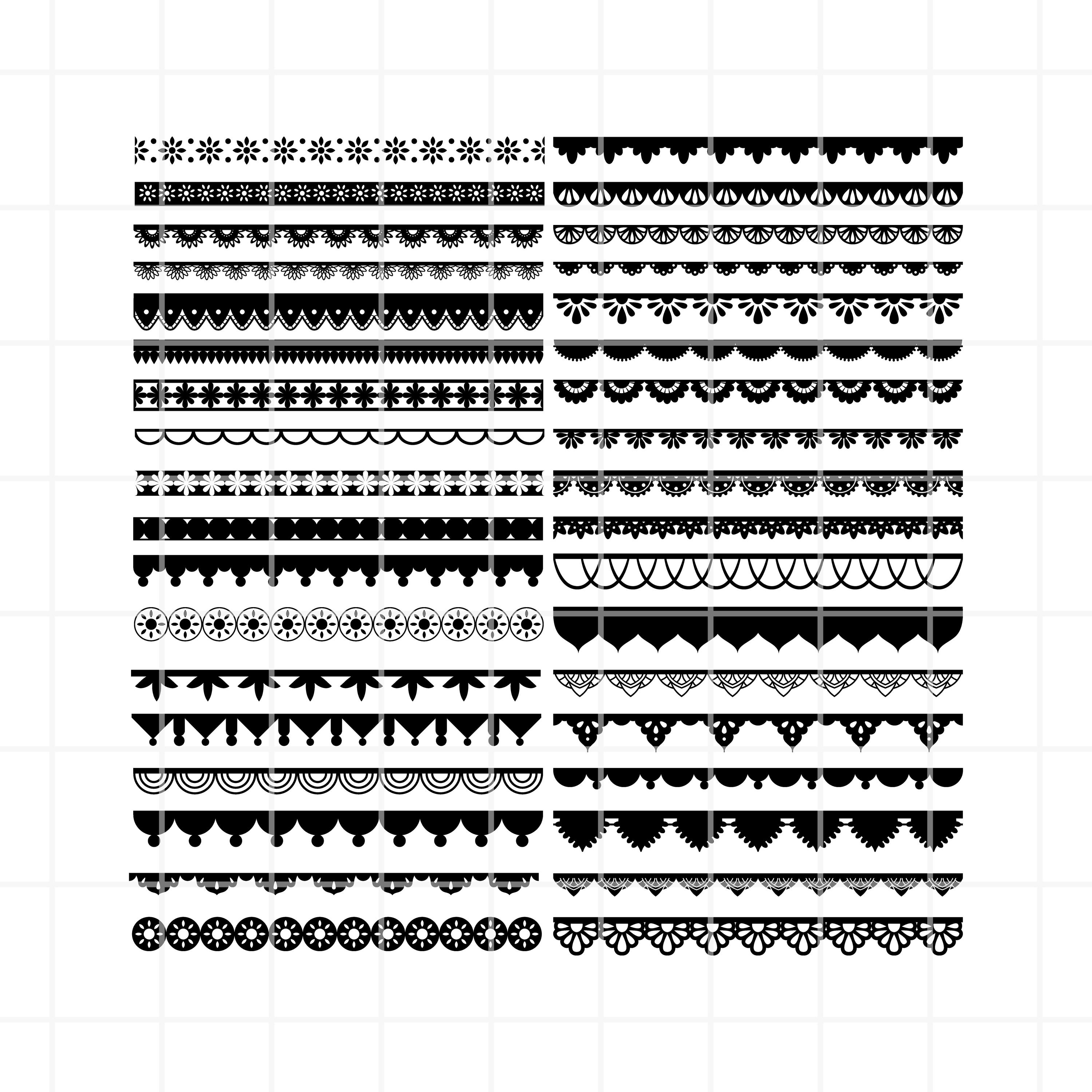 Seamless Lace Trim SVG. Seamless Lace Trim Png. Seamless Lace Trim Cut ...