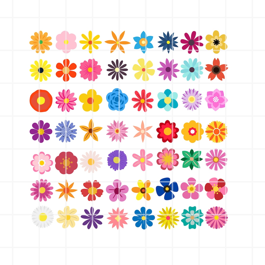 Flowers Svg. Flowers Png. Flowers Cut File. Flowers Cliopart. Flowers ...