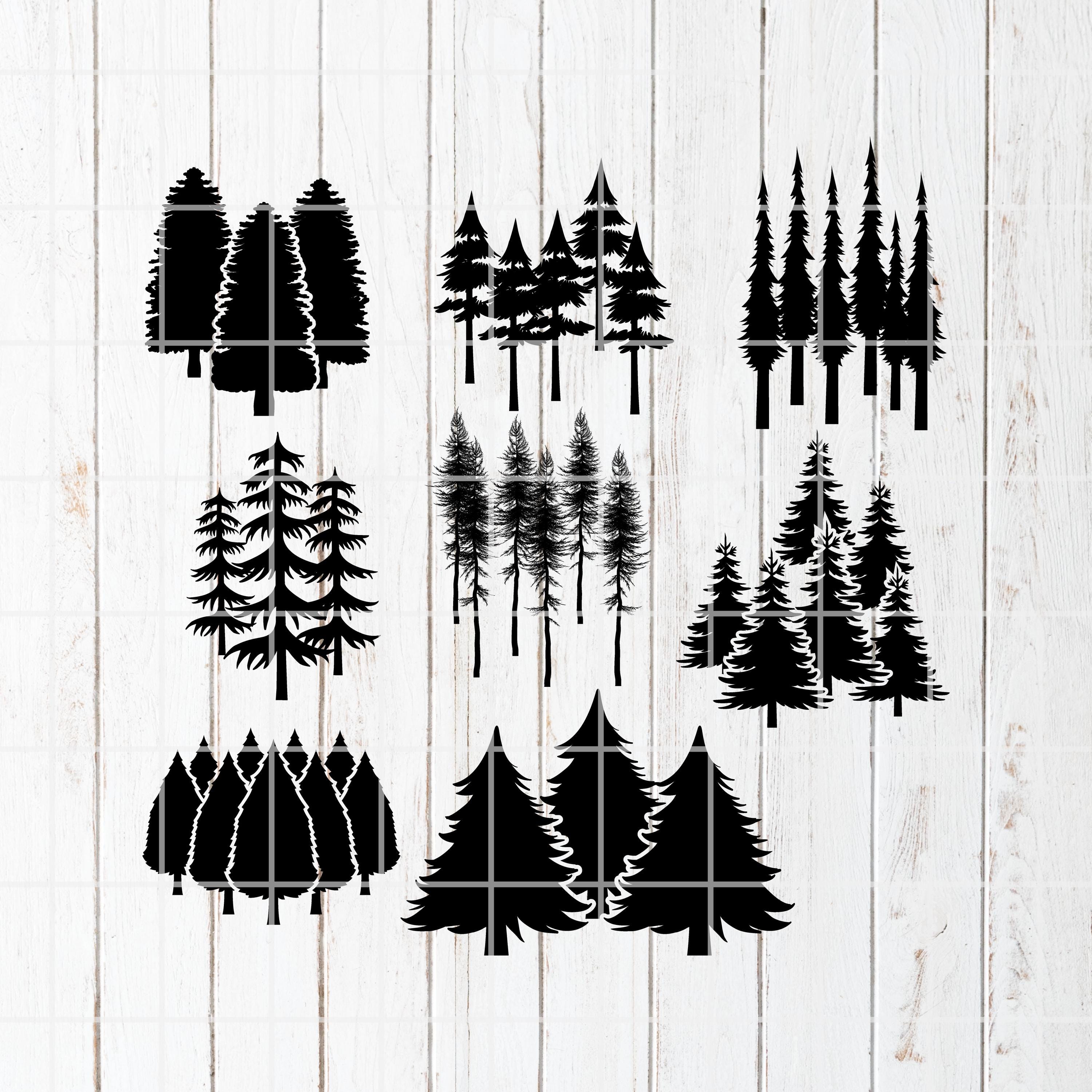 Forest SVG. Forest Png. Forest Cut File. Forest Clipart. Forest Cutting ...