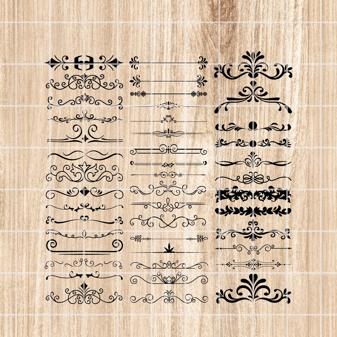 Ornate Borders SVG. Ornate Borders Png. Ornate Borders Cut File. Ornate ...