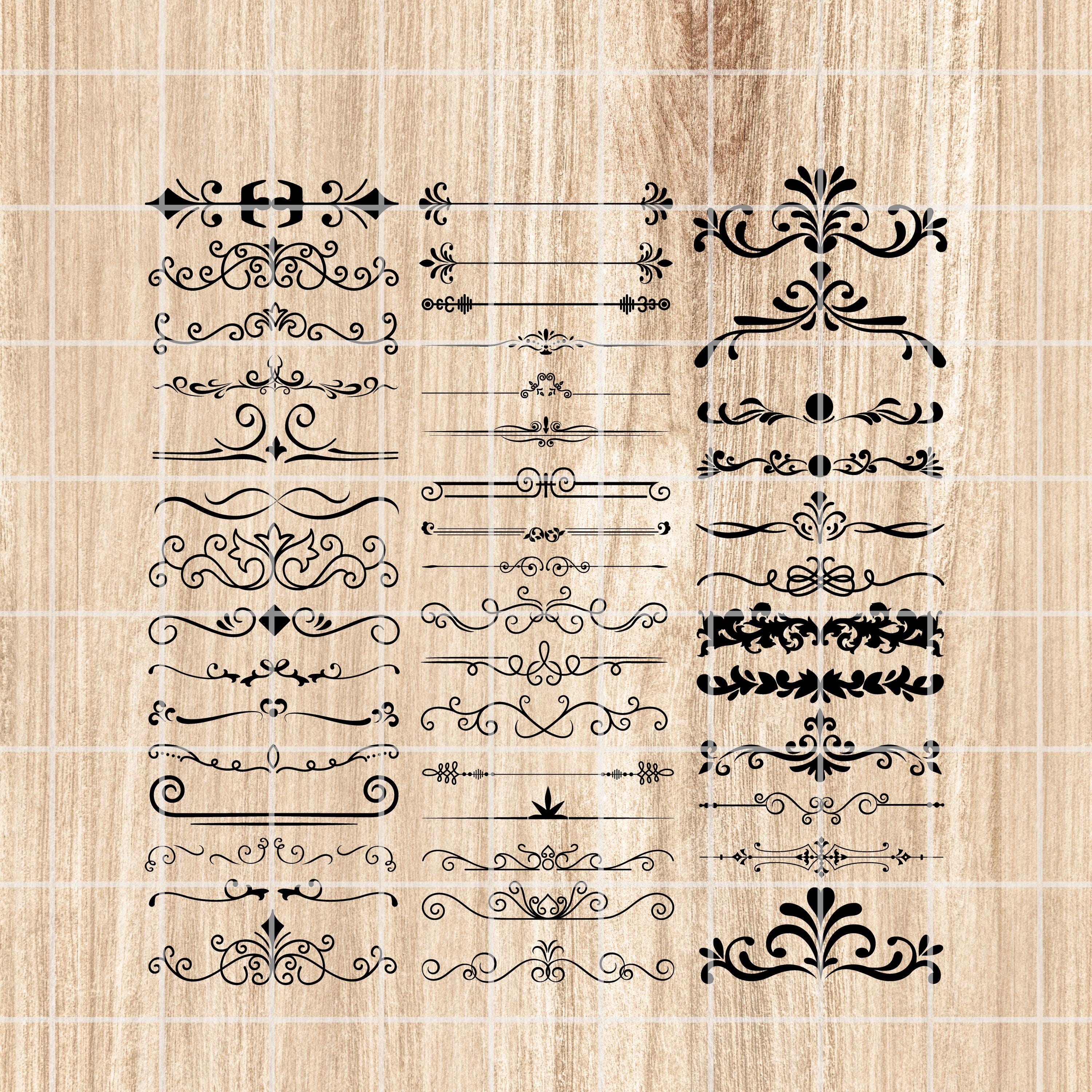 Ornate Borders SVG. Ornate Borders Png. Ornate Borders Cut File. Ornate ...