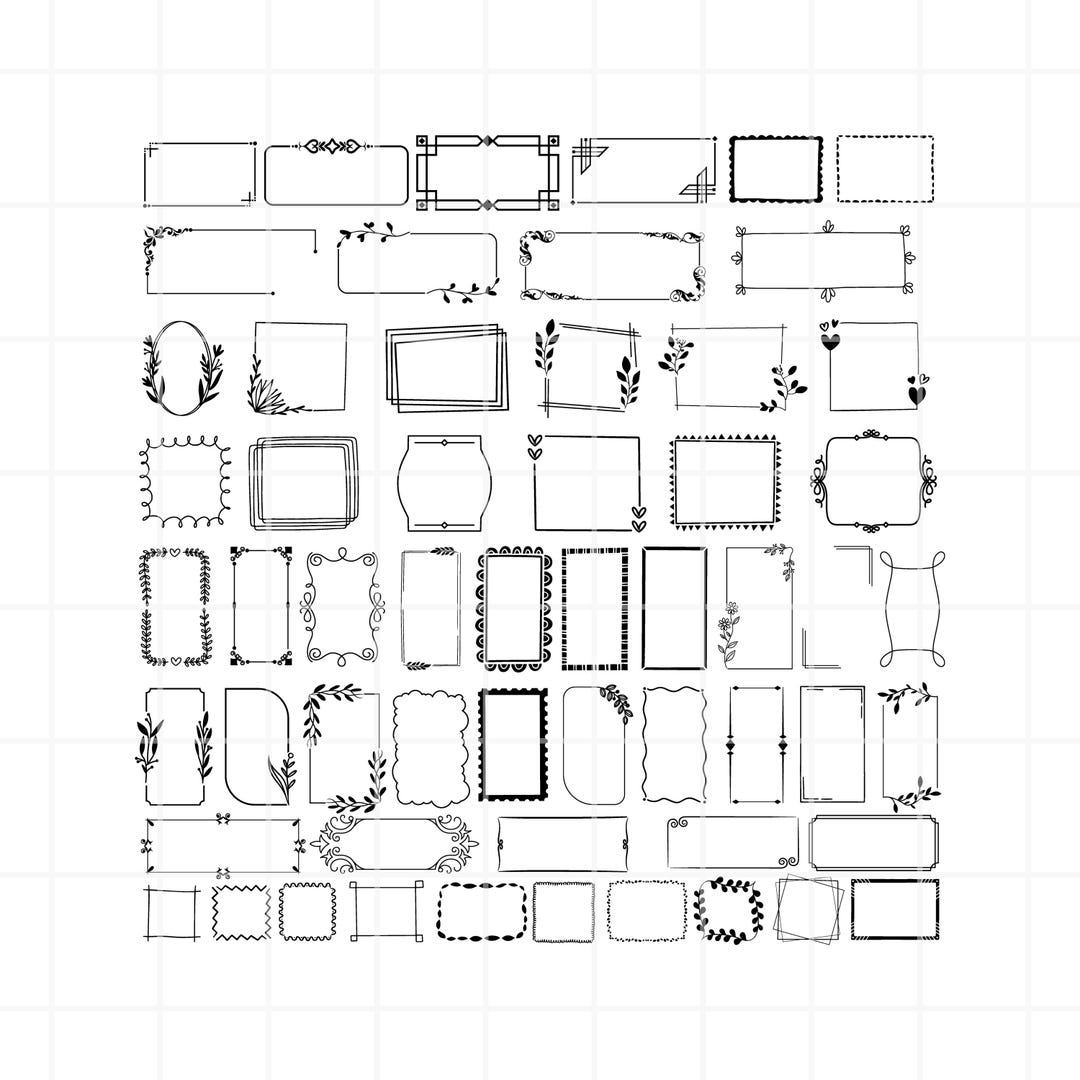 Rectangle Frame SVG. Rectangle Frame Png. Rectangle Frame Cut File ...