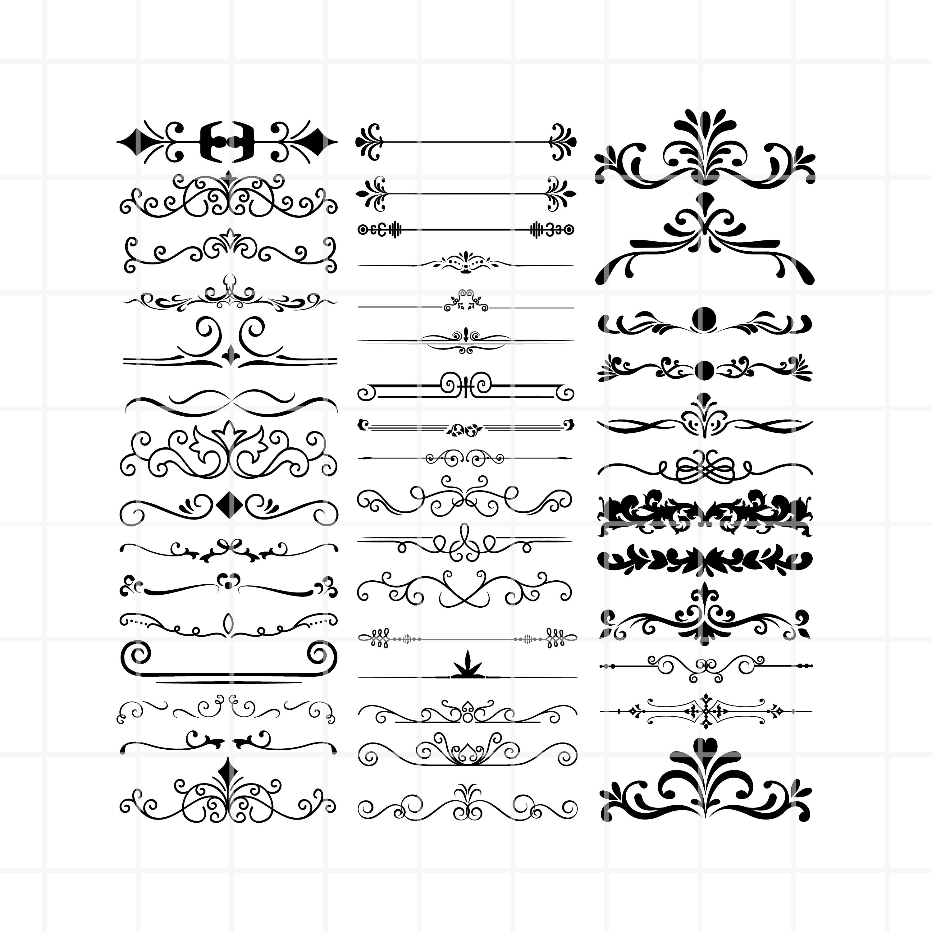 Ornate Borders SVG. Ornate Borders Png. Ornate Borders Cut File. Ornate ...
