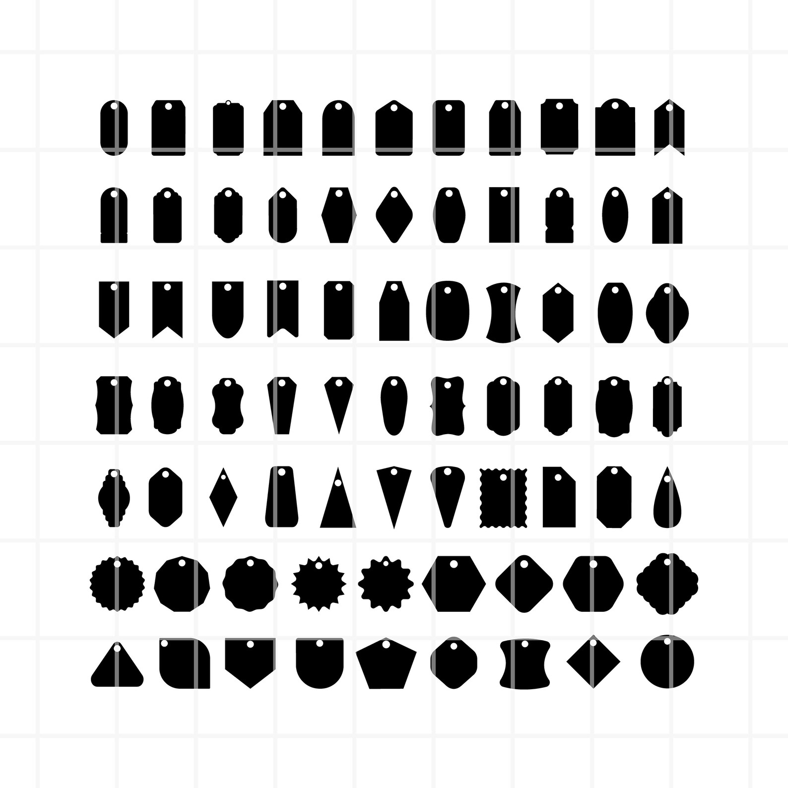 73 Tag & Label SVG/PNG/JPG Bundle, Cut File Clipart (digital Download ...