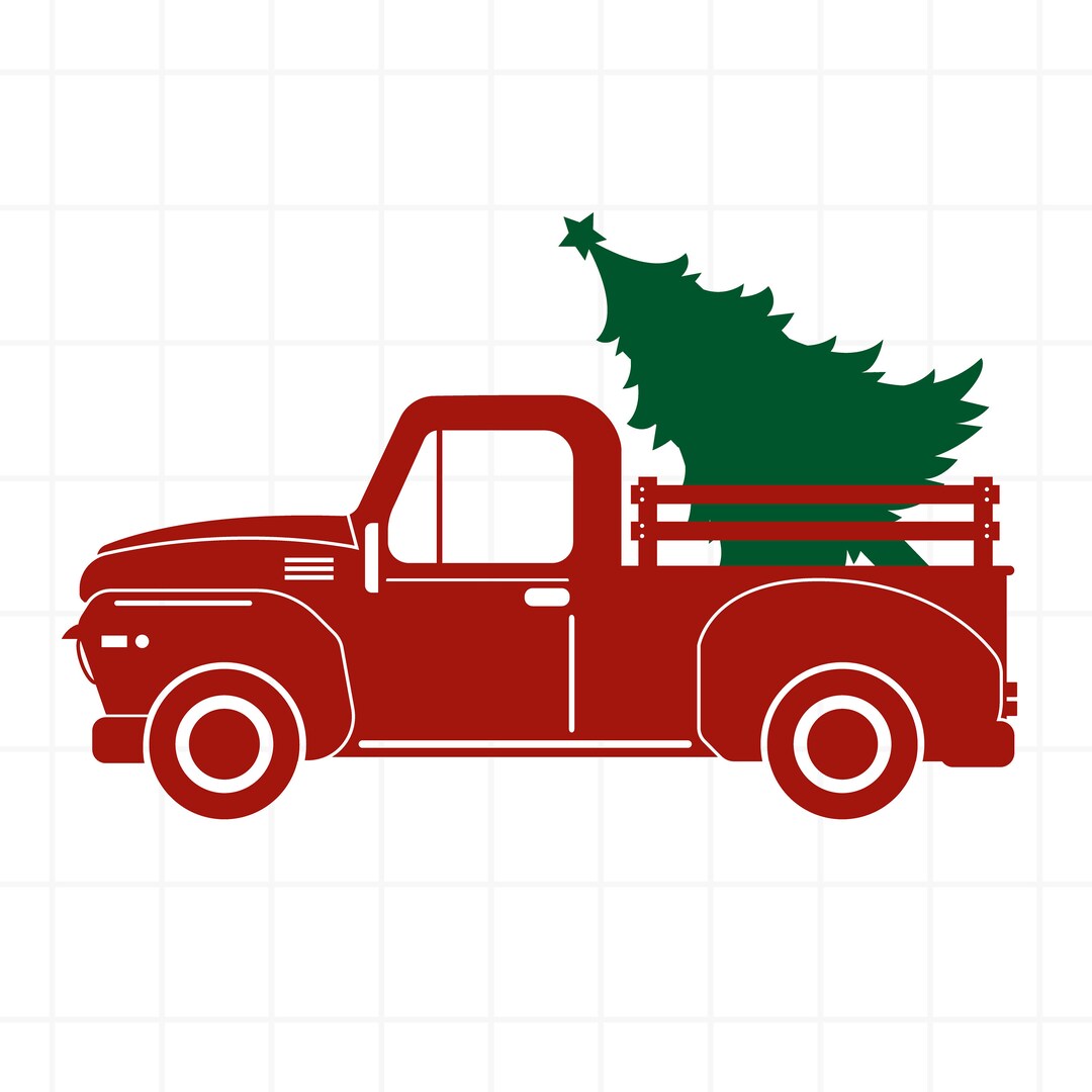 Christmas Truck SVG. Christmas Truck Clipart. Christmas Truck Cut File ...