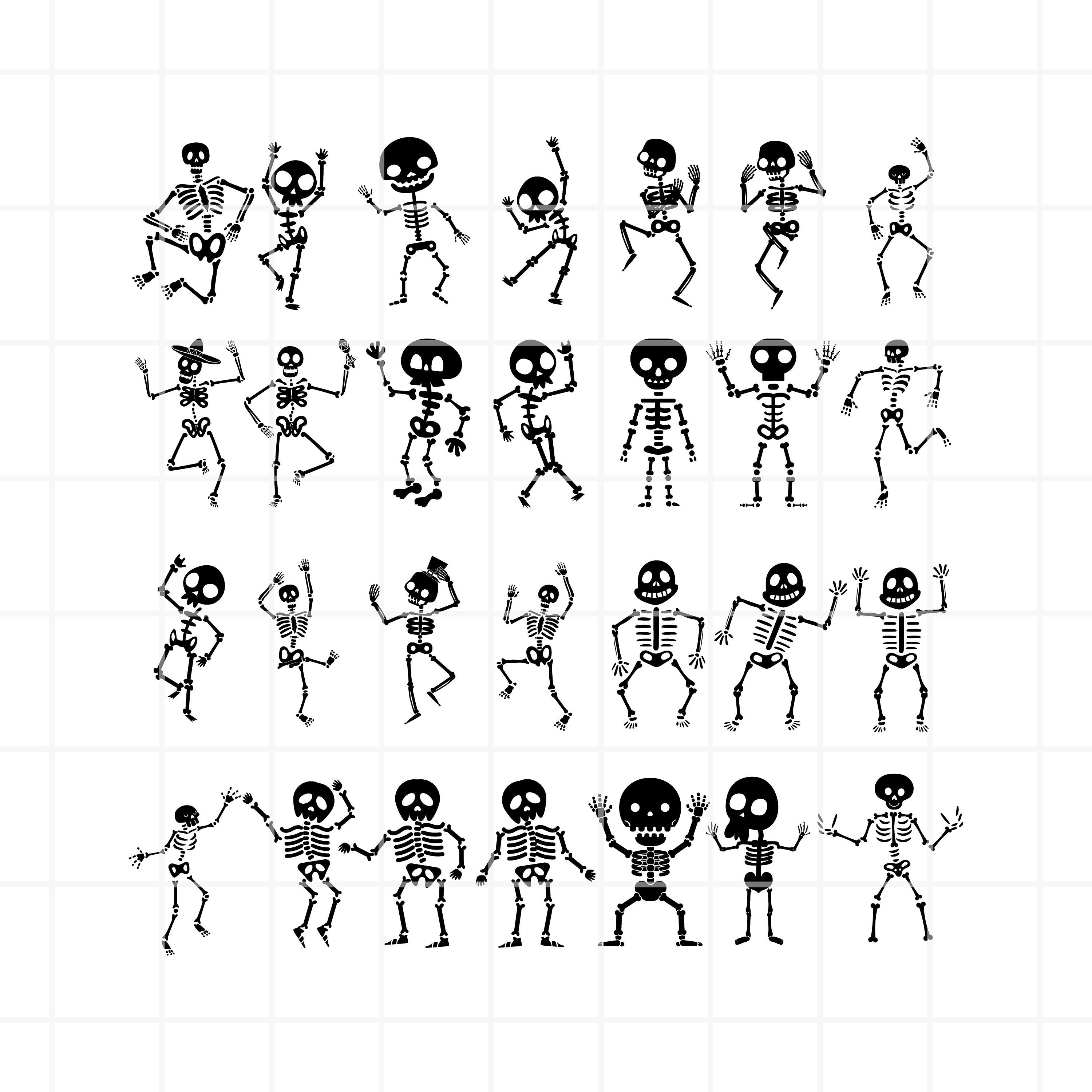 Funny Skeleton Svg. Funny Skeleton Clipart. Halloween Skeleton Svg ...