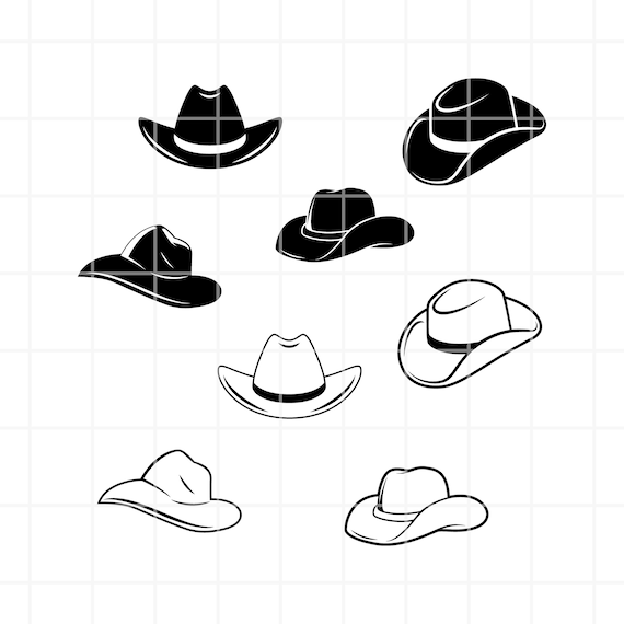 Cowboy Hat SVG. Cowboy Hat Png. Cowboy Hat Cut File. Cowboy - Etsy