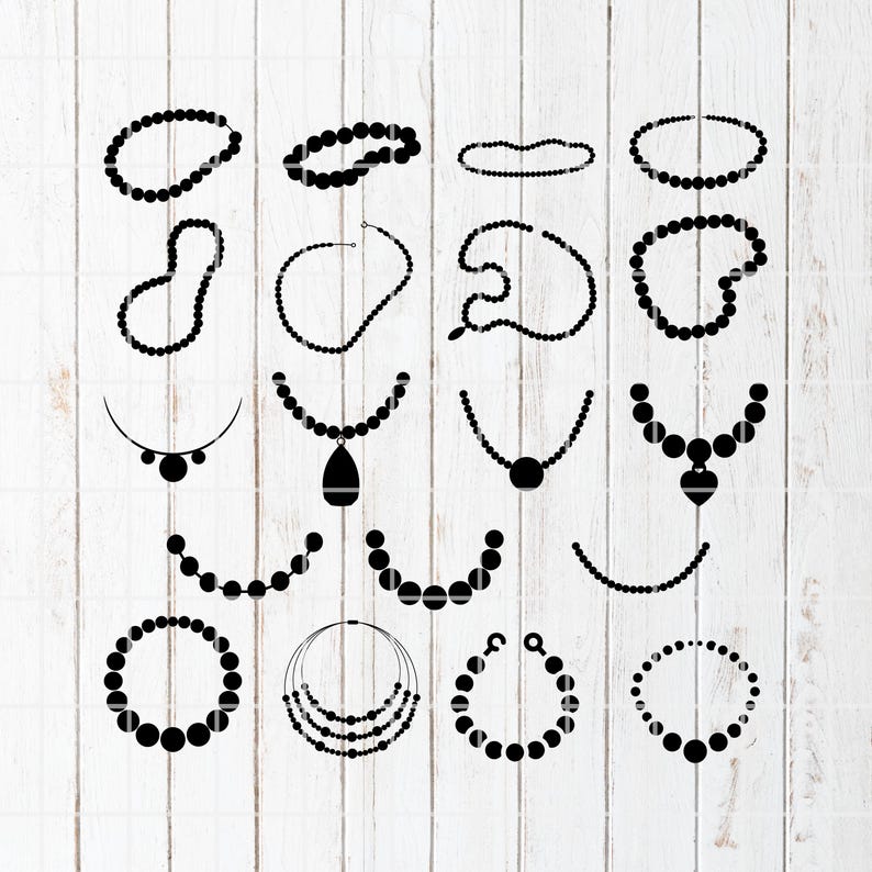 Pearls SVG. Pearls Png. Pearls Cut File. Pearls Clipart. Pearls Cricut ...