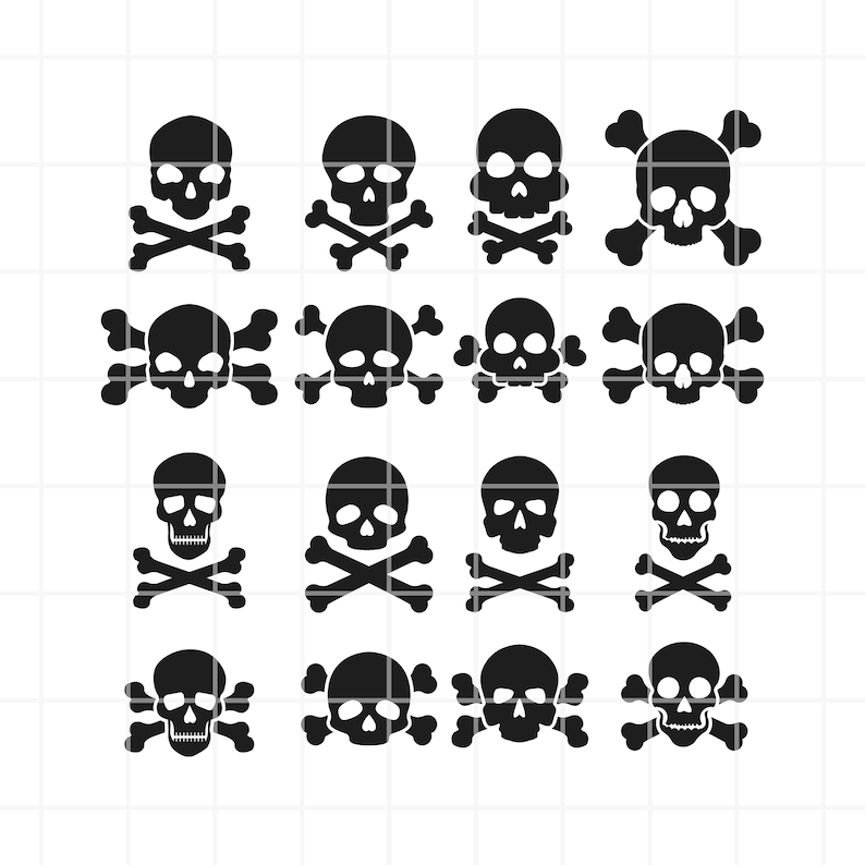 Skull and Crossbones SVG. Skull and Bones Svg. Skull and Crossbones Png ...