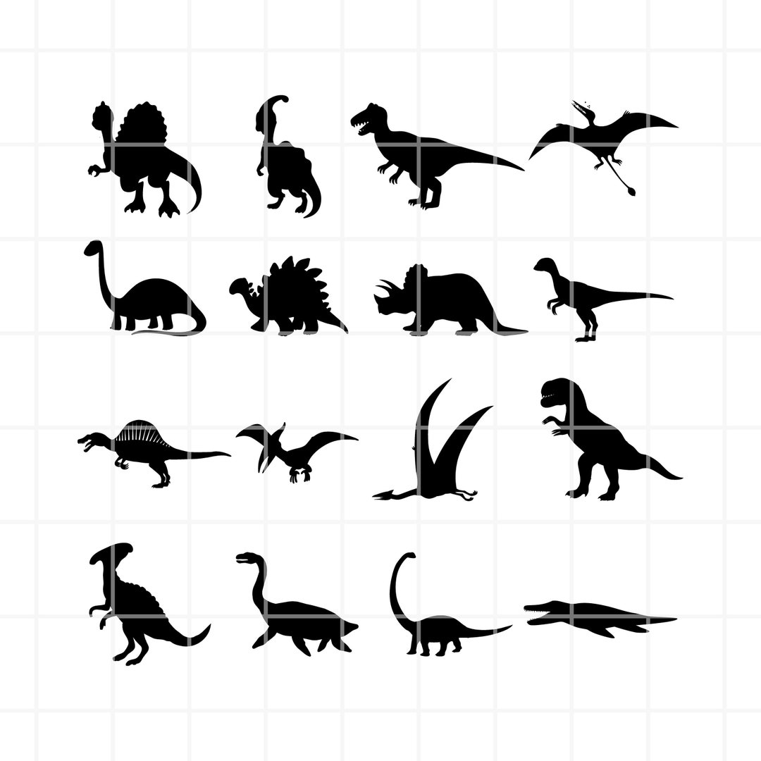 Dinosaur Svg. Dinosaur Cut Files. Dinosaur Cutting Set. Dinosaur ...