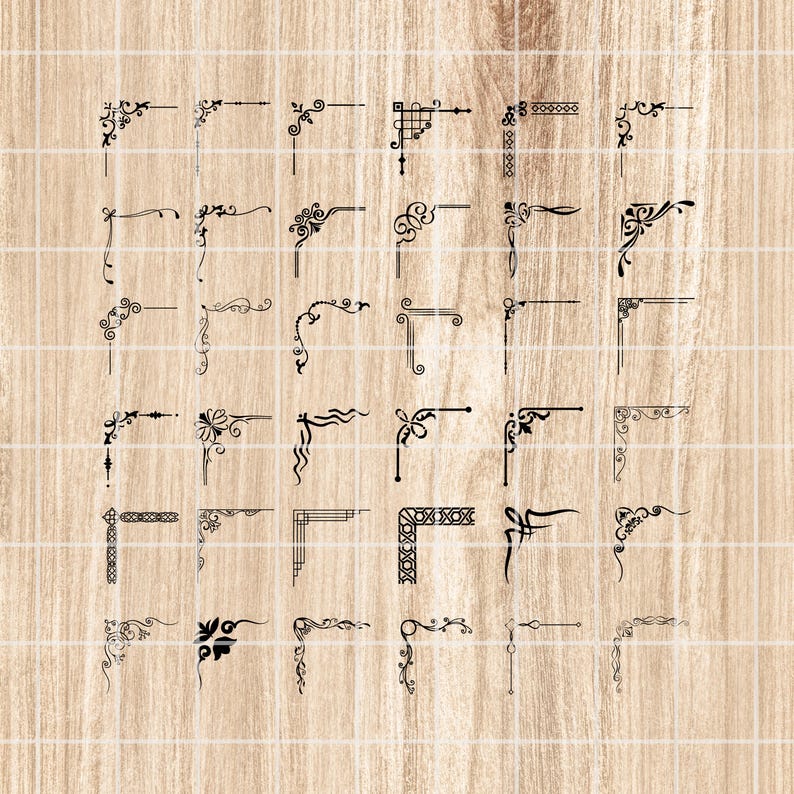 Corner Svg. Corner Svg Bundle. Corner PNG. Corner Clipart. Corner Cut ...