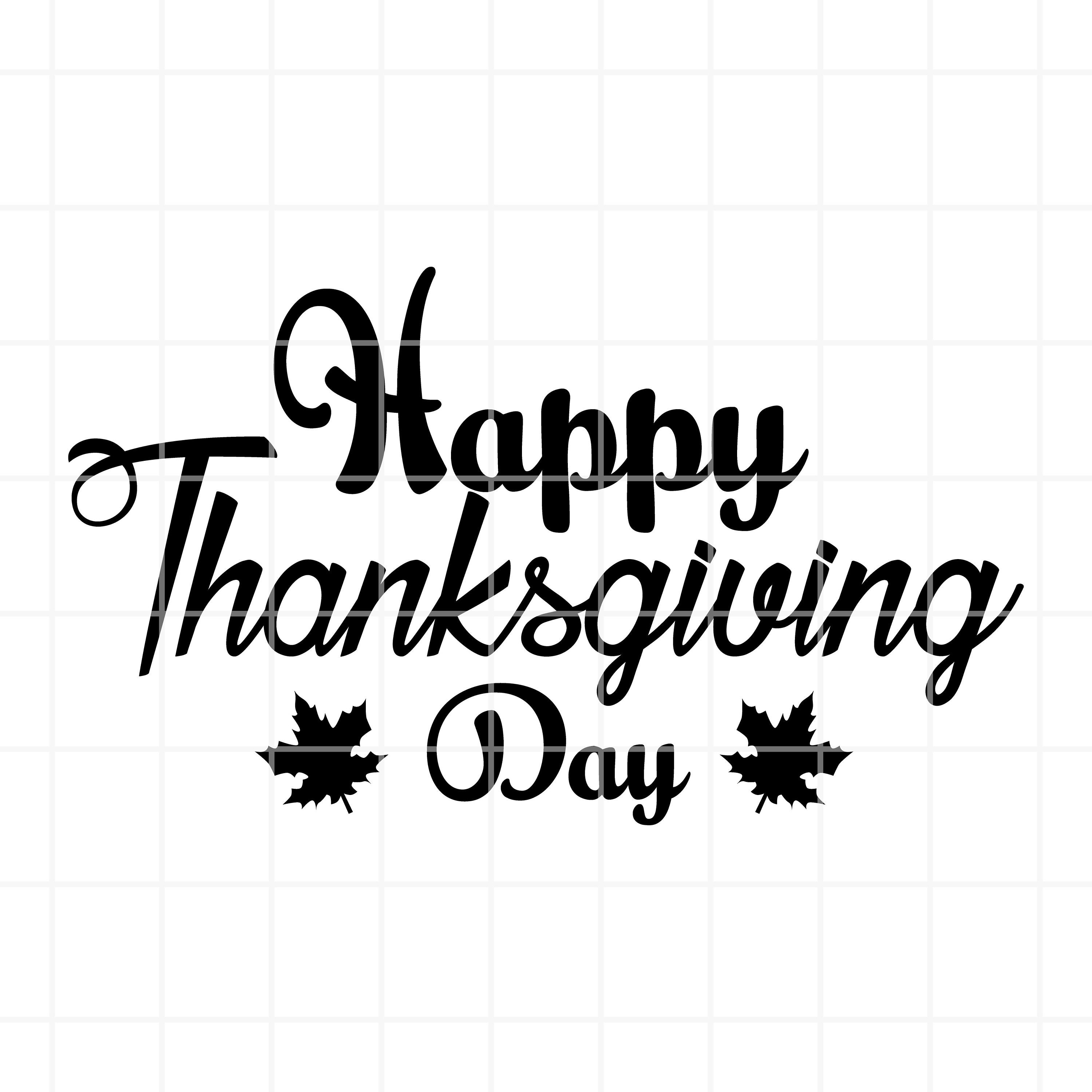 Happy Thanksgiving Black And White