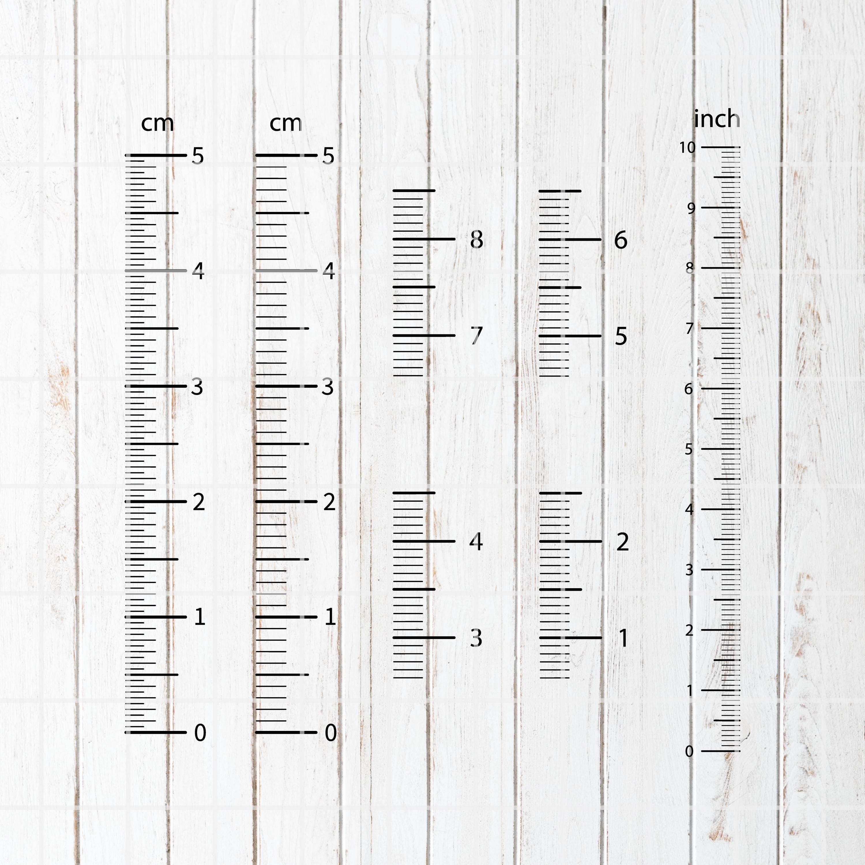 Inch and Centimeter Ruler Svg. Growth Chart Svg. Inch Ruler Svg. Growth ...