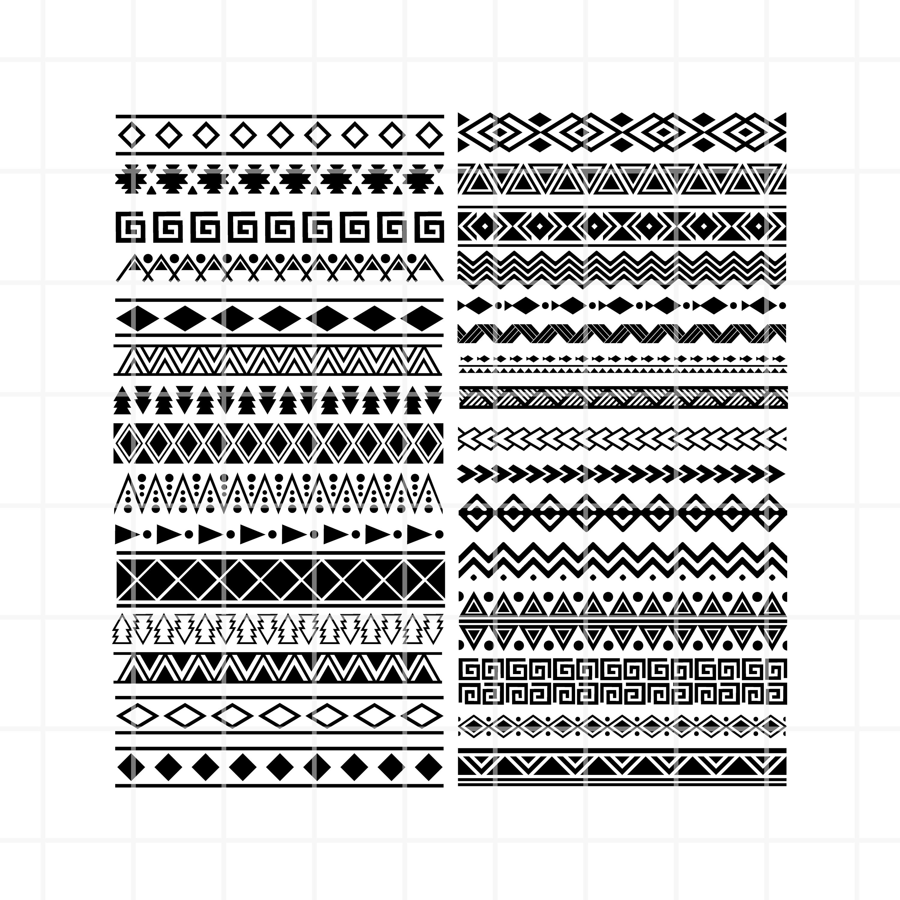 Aztec Pattern SVG. Border Svg. Aztec Pattern Png. Border Png. Aztec ...