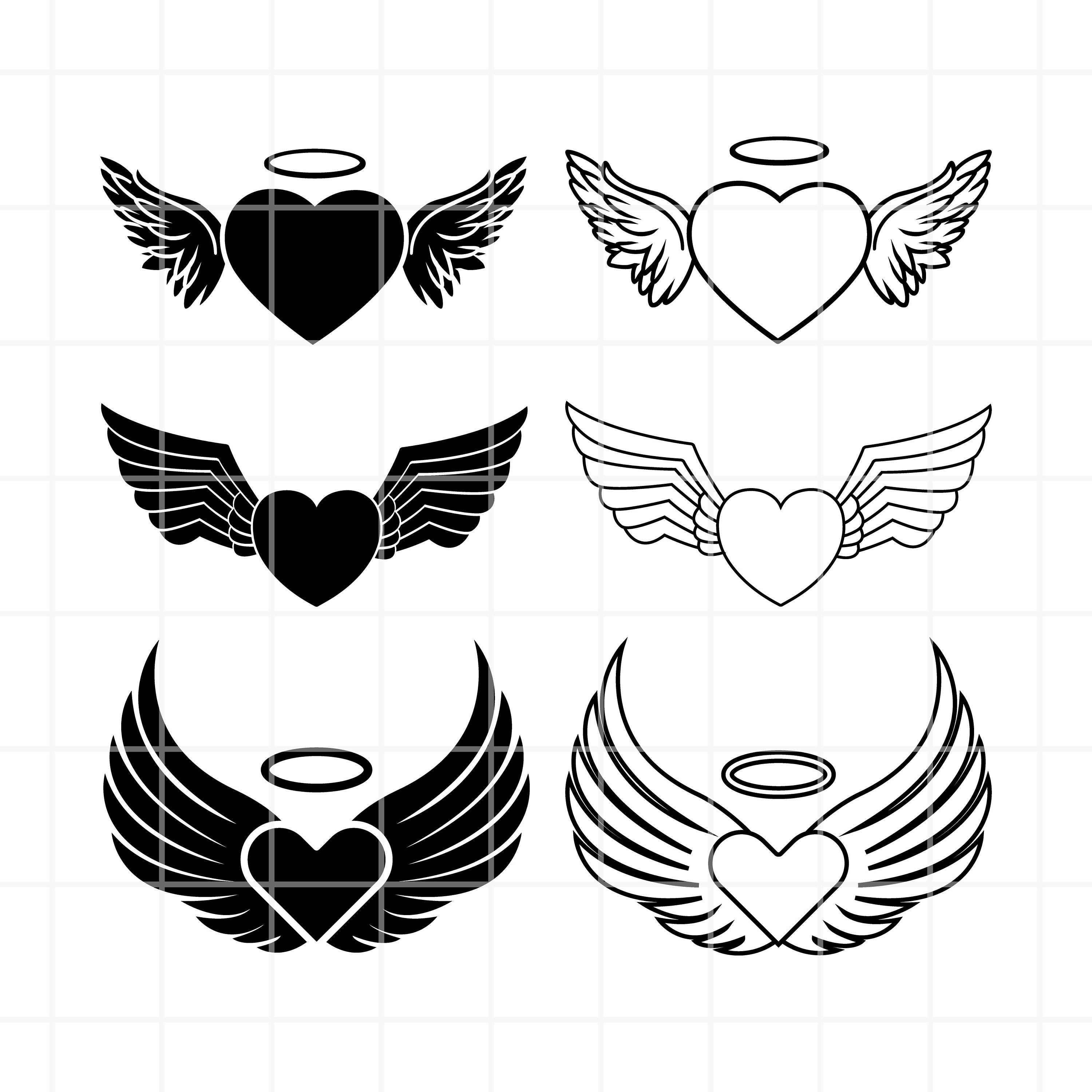 Angel Heart With Wings