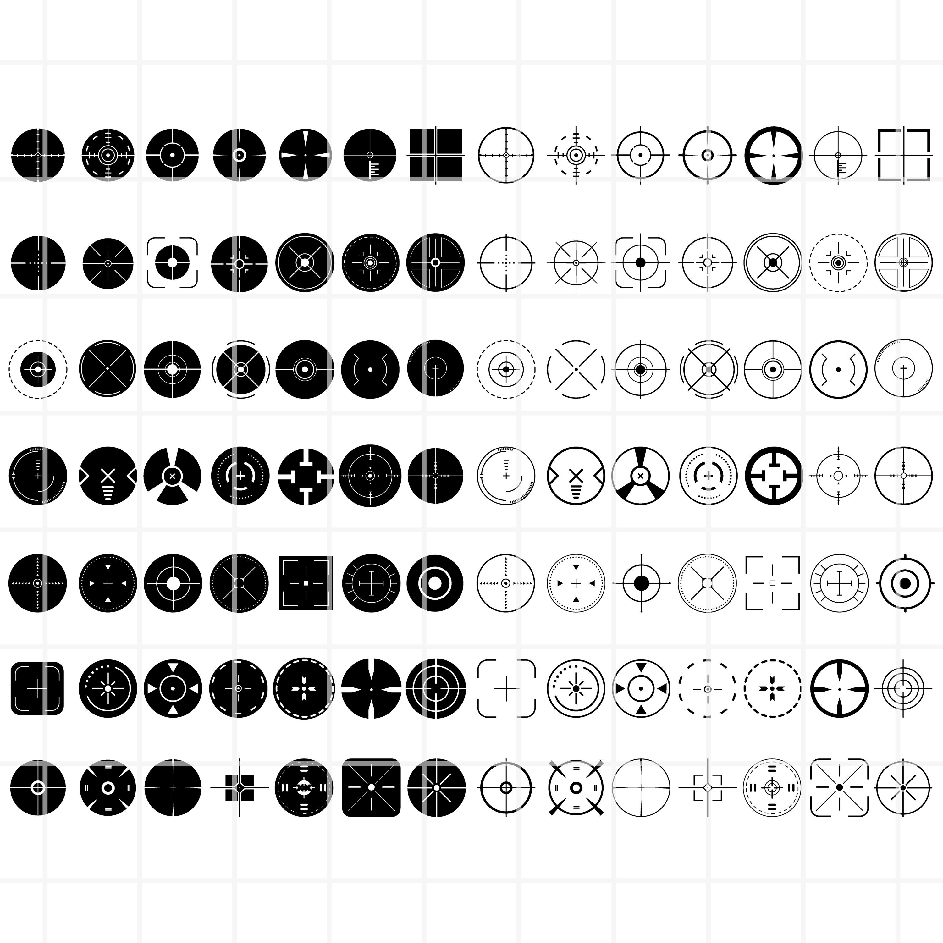 Crosshair SVG. Crosshair Png. Crosshair Cut File. Crosshair Clipart ...