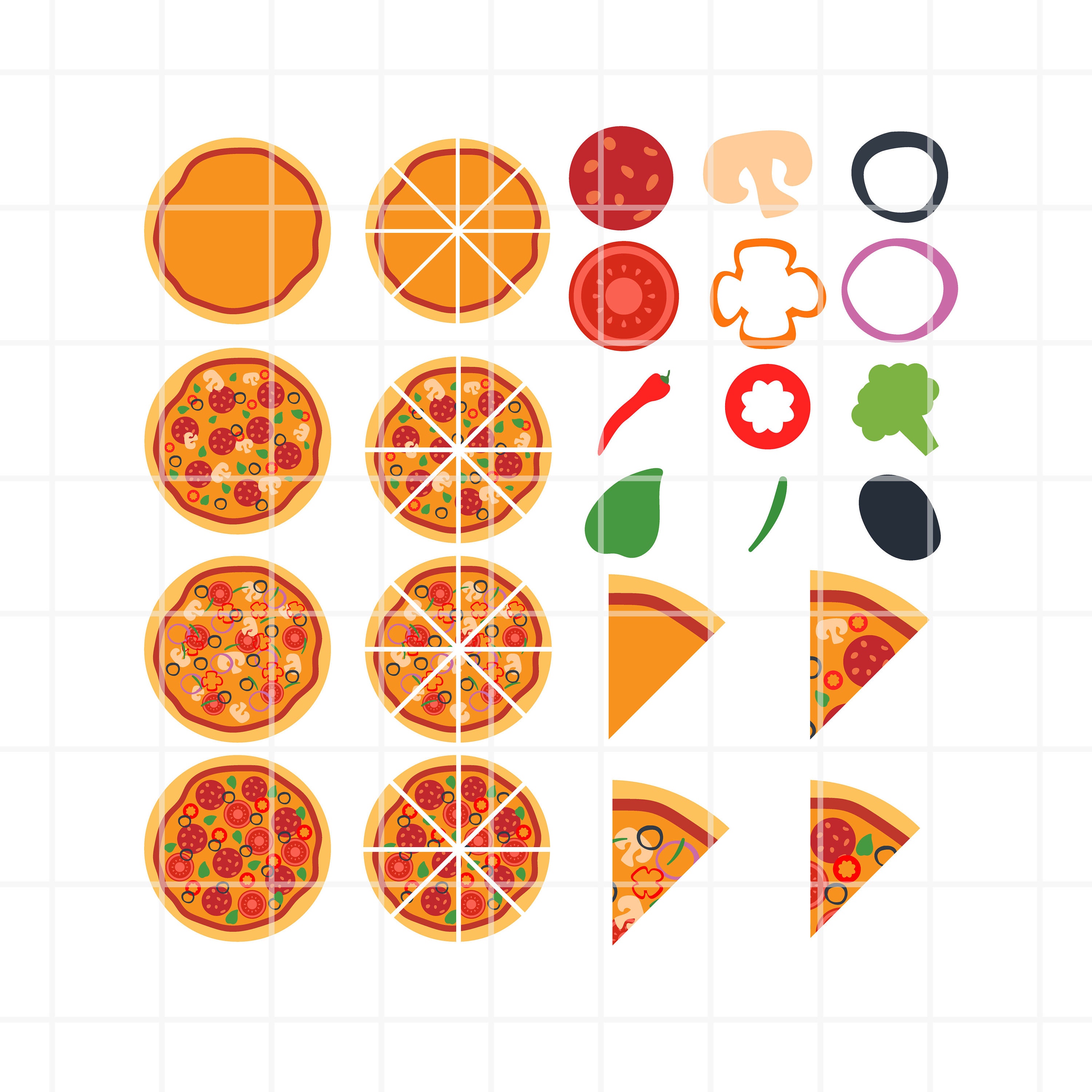Pizza Bundle SVG. Pizza Bundle Png. Pizza Bundle Cut File. - Etsy