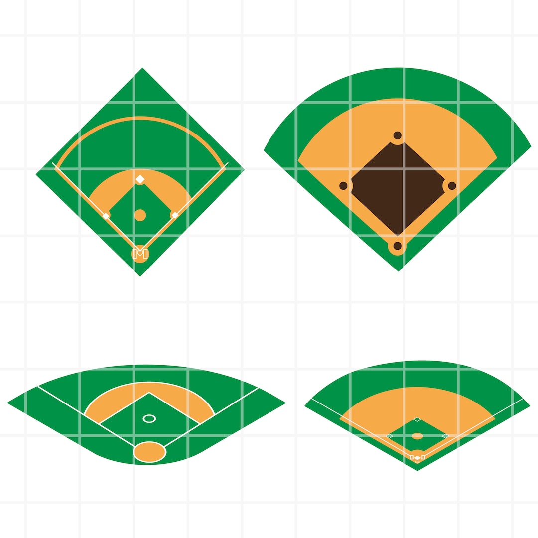 Baseball Field SVG. Baseball Field Png. Baseball Field Clipart ...