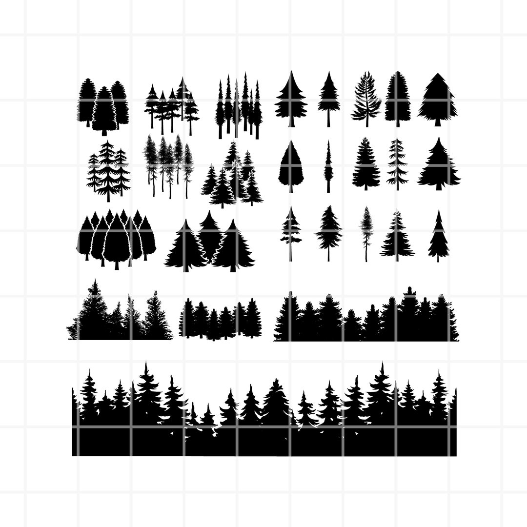 Forest SVG. Forest Png. Forest Cut File. Forest Clipart. Pine Tree Svg ...