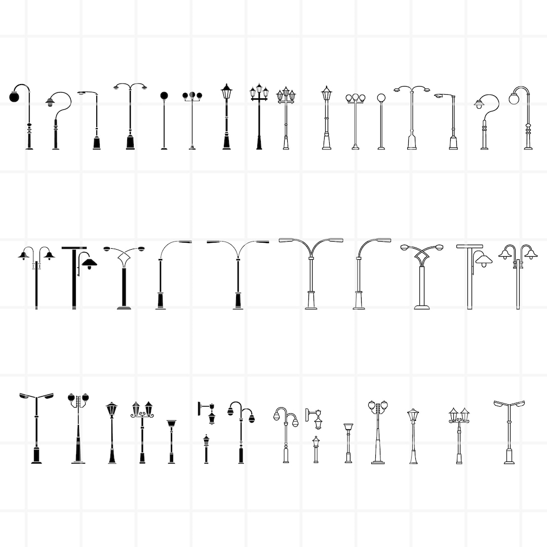Street Light SVG. Street Light Png. Street Light Cut File. Street Light ...