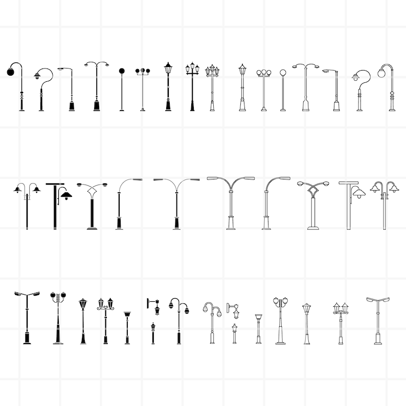 Street Light SVG. Street Light Png. Street Light Cut File. Street Light ...
