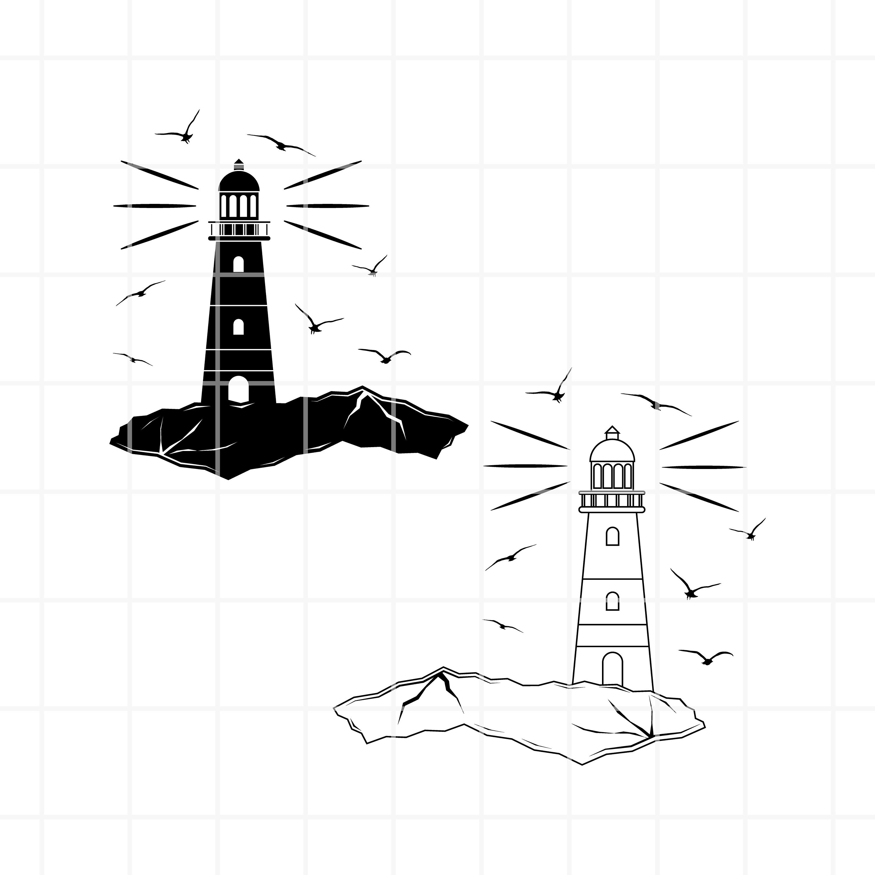 Lighthouse SVG. Lighthouse Png. Lighthouse Clipart. Lighthouse Cut File ...