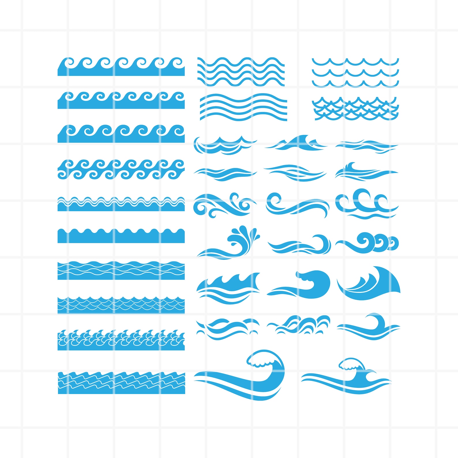 Water Splash SVG. Wave SVG. Wave Cut File. Splash Clipart. - Etsy